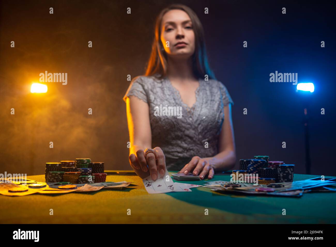 Woman siting table in hi-res stock photography and images - Alamy