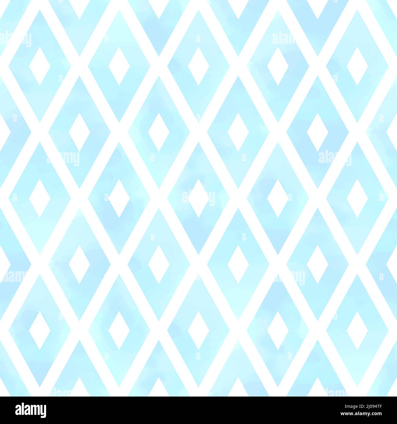 Turquoise Seamless Pattern Vector with Geometric Rhombus Shapes and ...