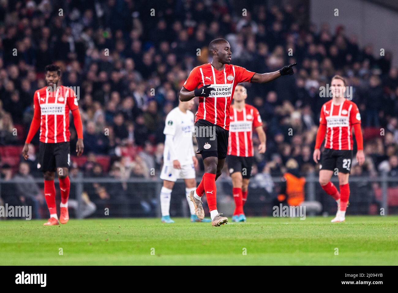Copenhagen, Denmark. 17th Mar, 2022. Jordan Teze (3) of PSV Eindhoven ...