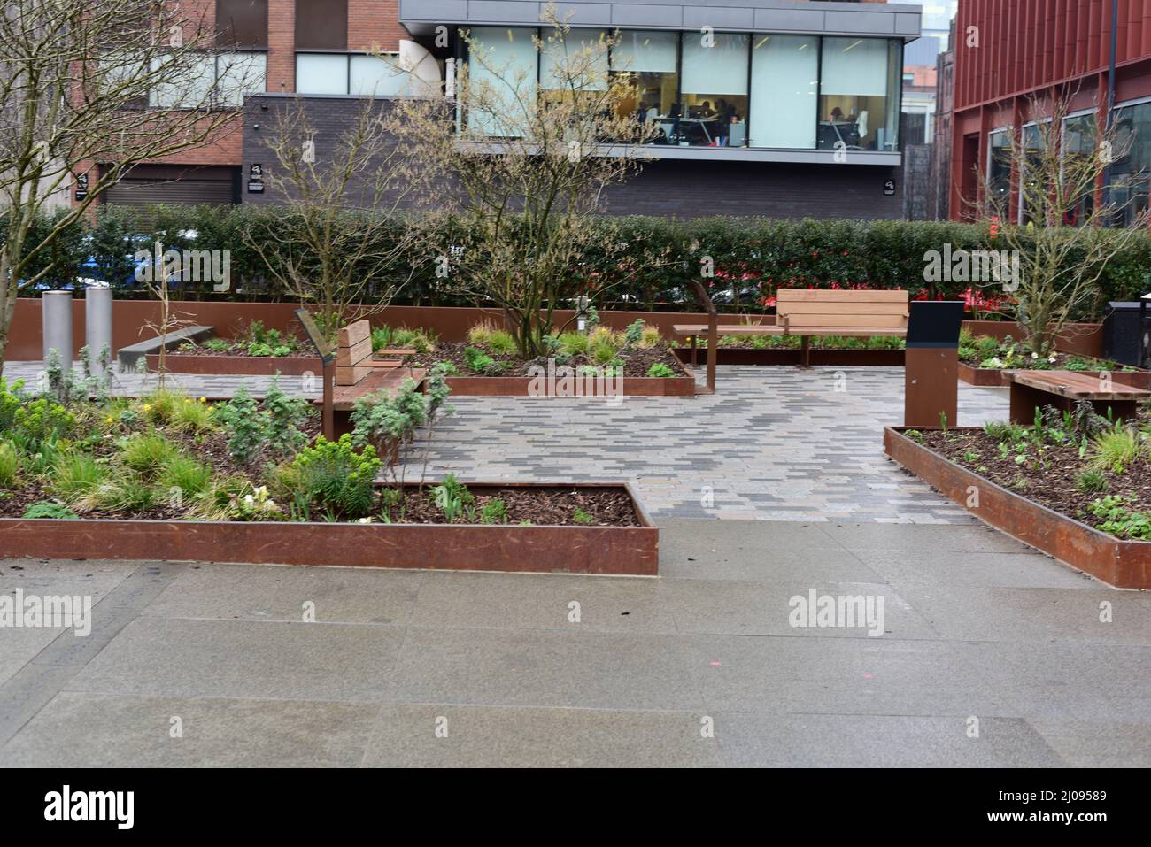 Manchester Peace Garden Stock Photo - Alamy