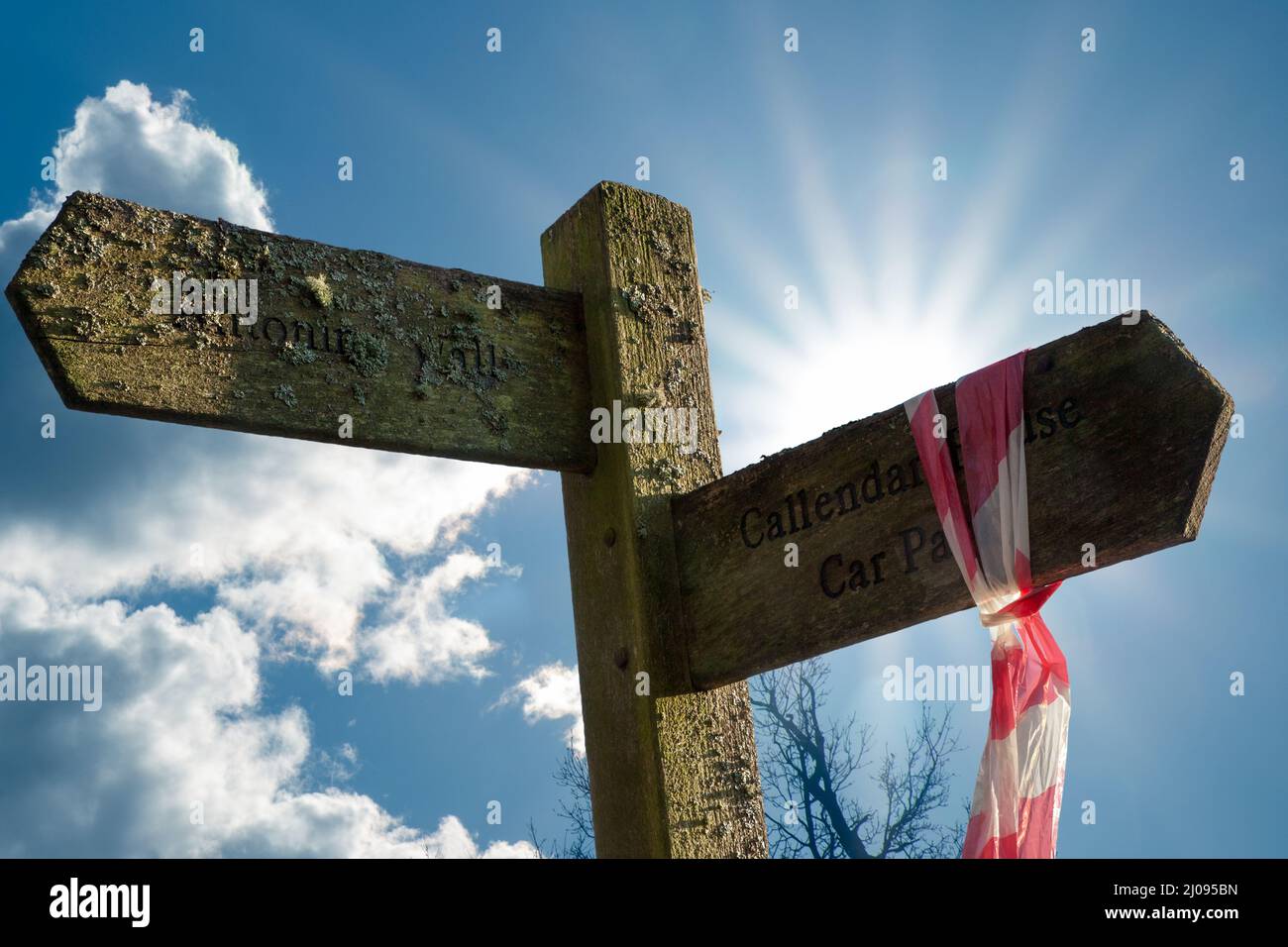 Signpost a sign giving information such as the direction and distance ...