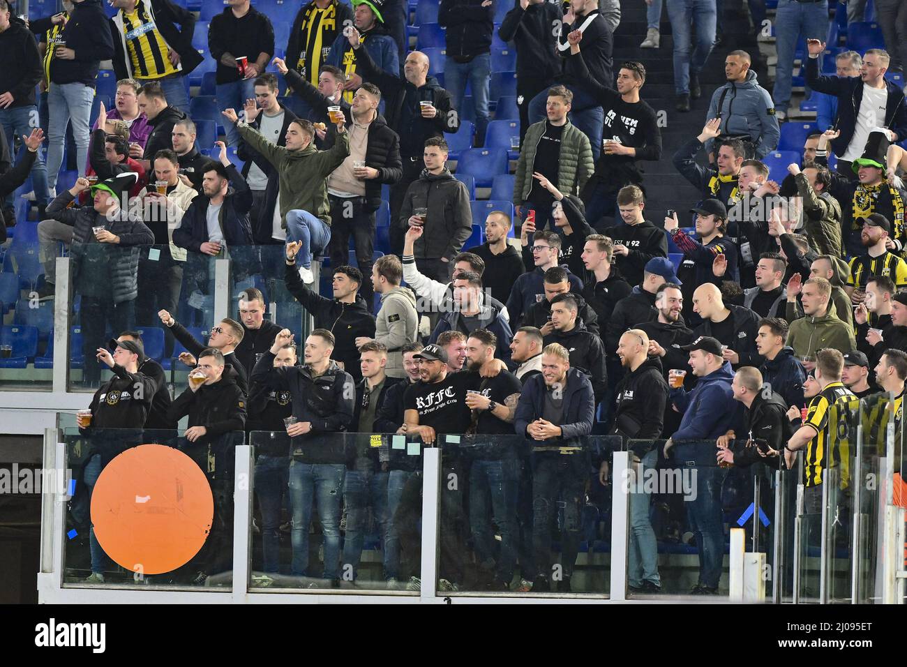 Vitesse Fans during the UEFA Conference League Round of 16 Leg two ...