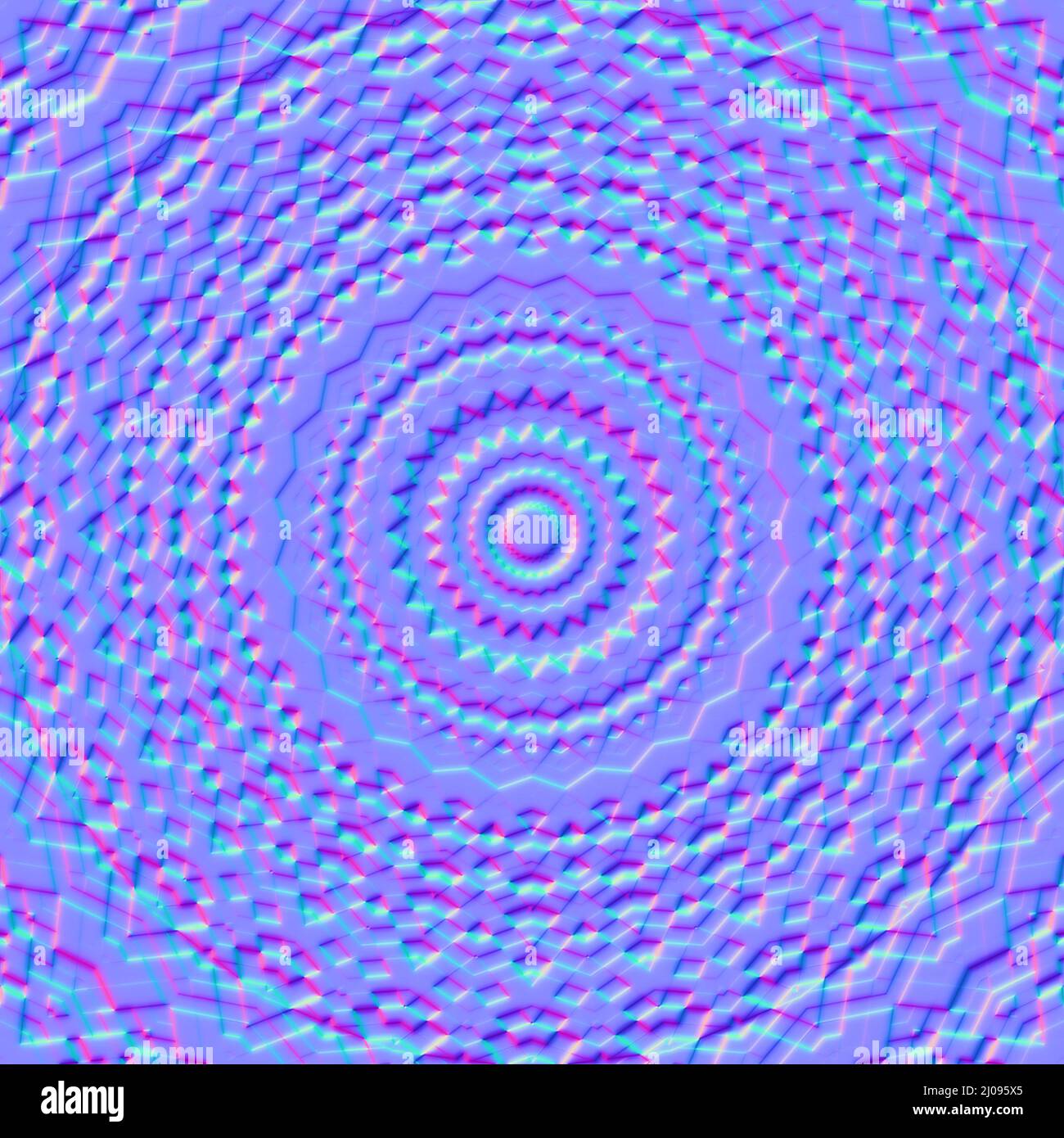 Abstract geometric kaleidoscope background, normal map, seamless ...