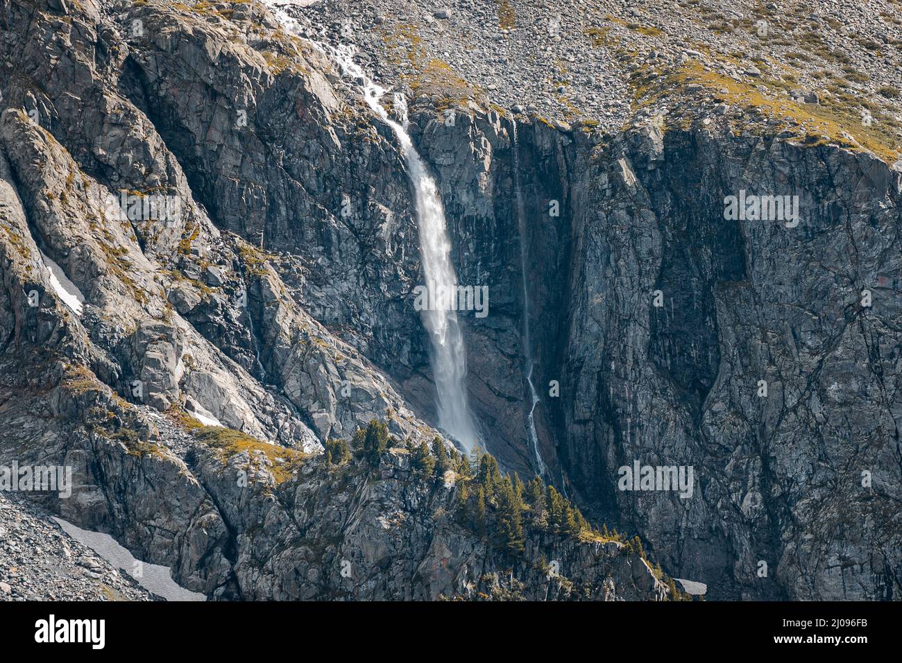 Beautiful waterfall on mountain slope hi-res stock photography and ...