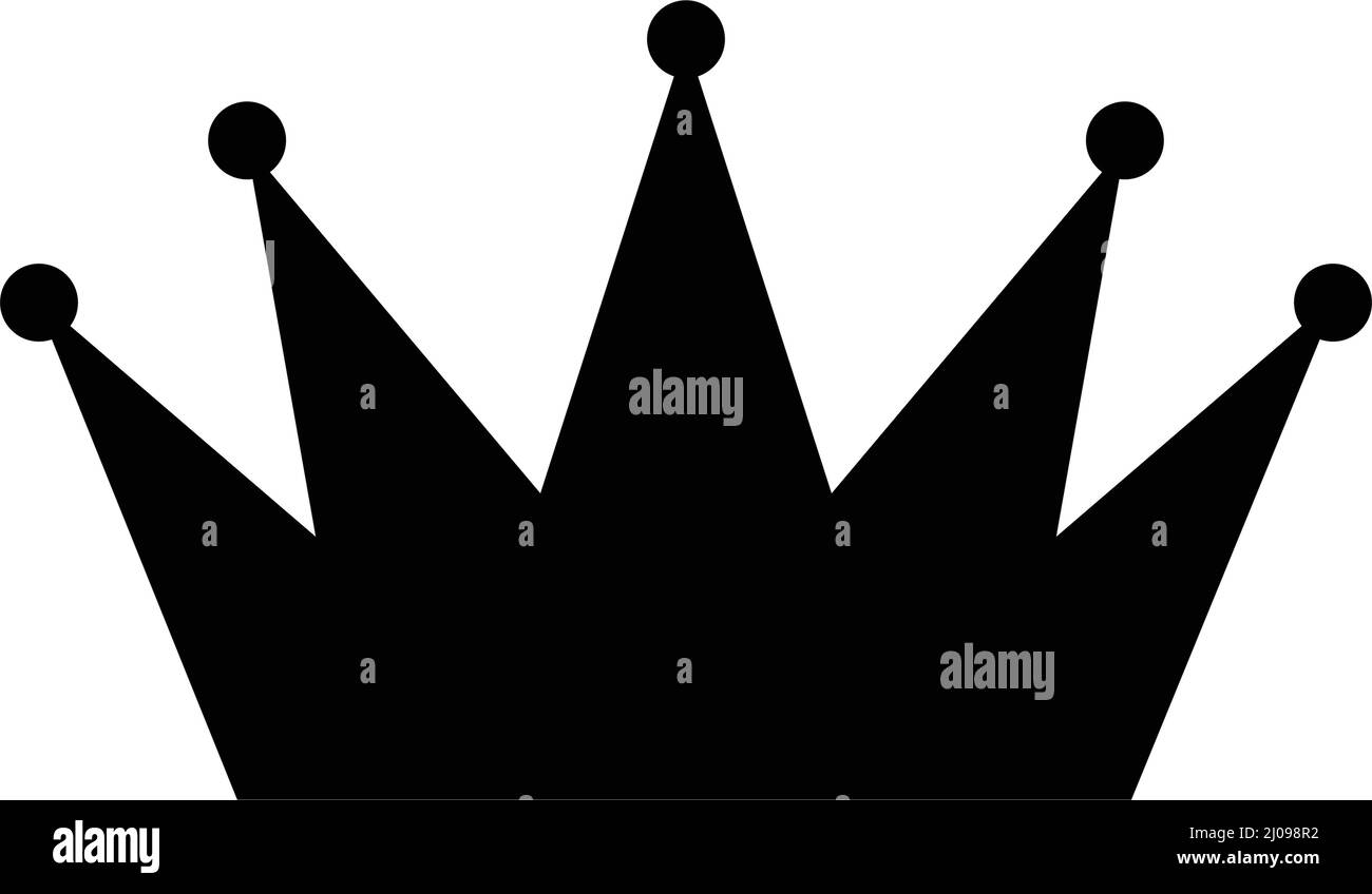 Crown icon. A king or queen. Ranking. Editable vector Stock Vector ...