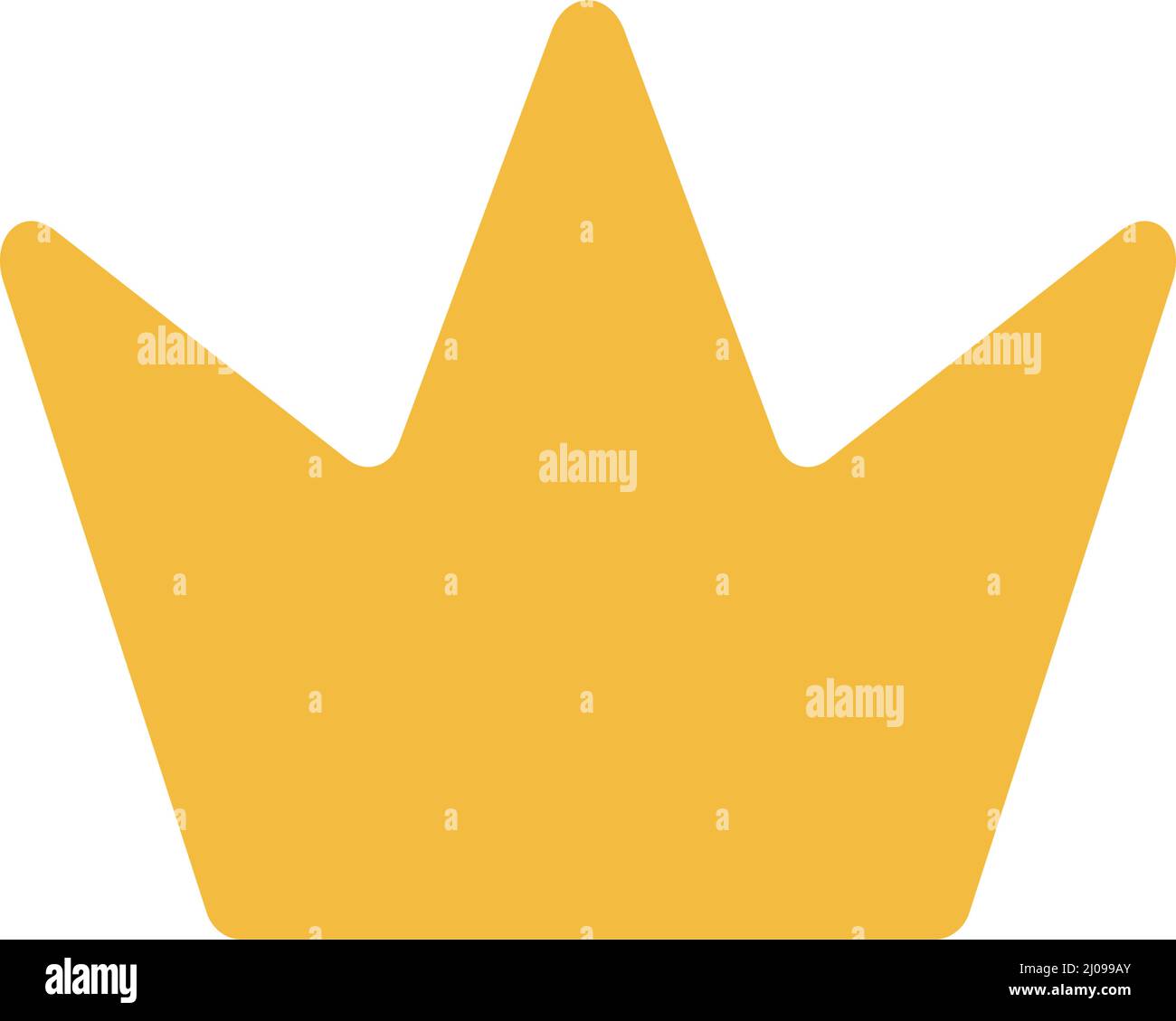 A simple crown icon. Ranking and king icons. Editable vector Stock ...