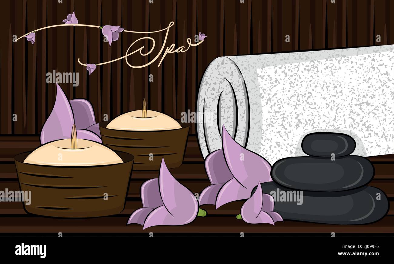 Group of different object Spa template Vector Stock Vector Image & Art ...