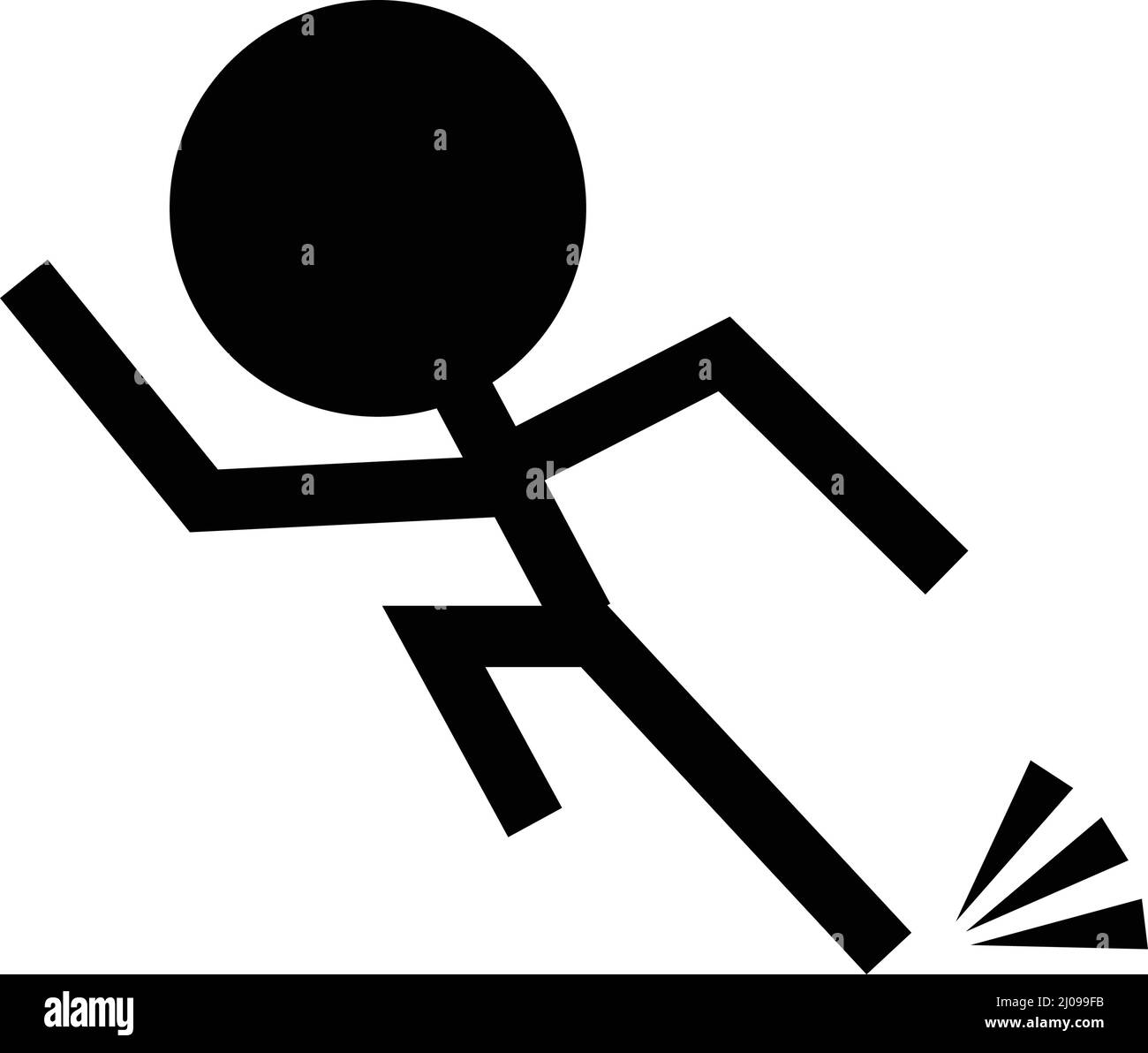 Pictogram of running person. Editable vector Stock Vector Image & Art ...