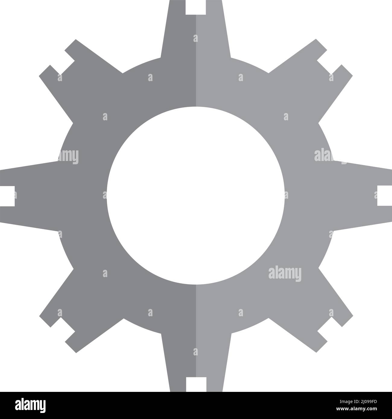 Realistic gear icons. Settings and adjustments. Editable vector Stock ...