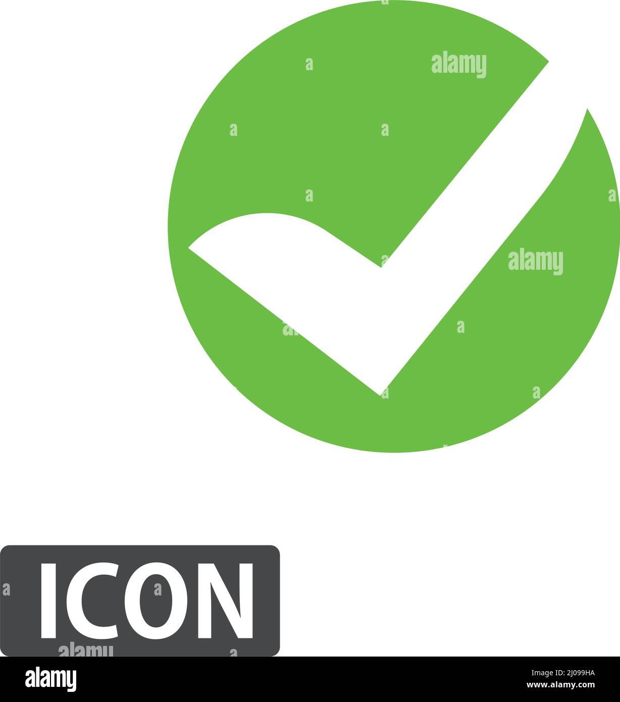 Check mark icon. Success and approval. Editable vectors Stock Vector Image & Art - Alamy