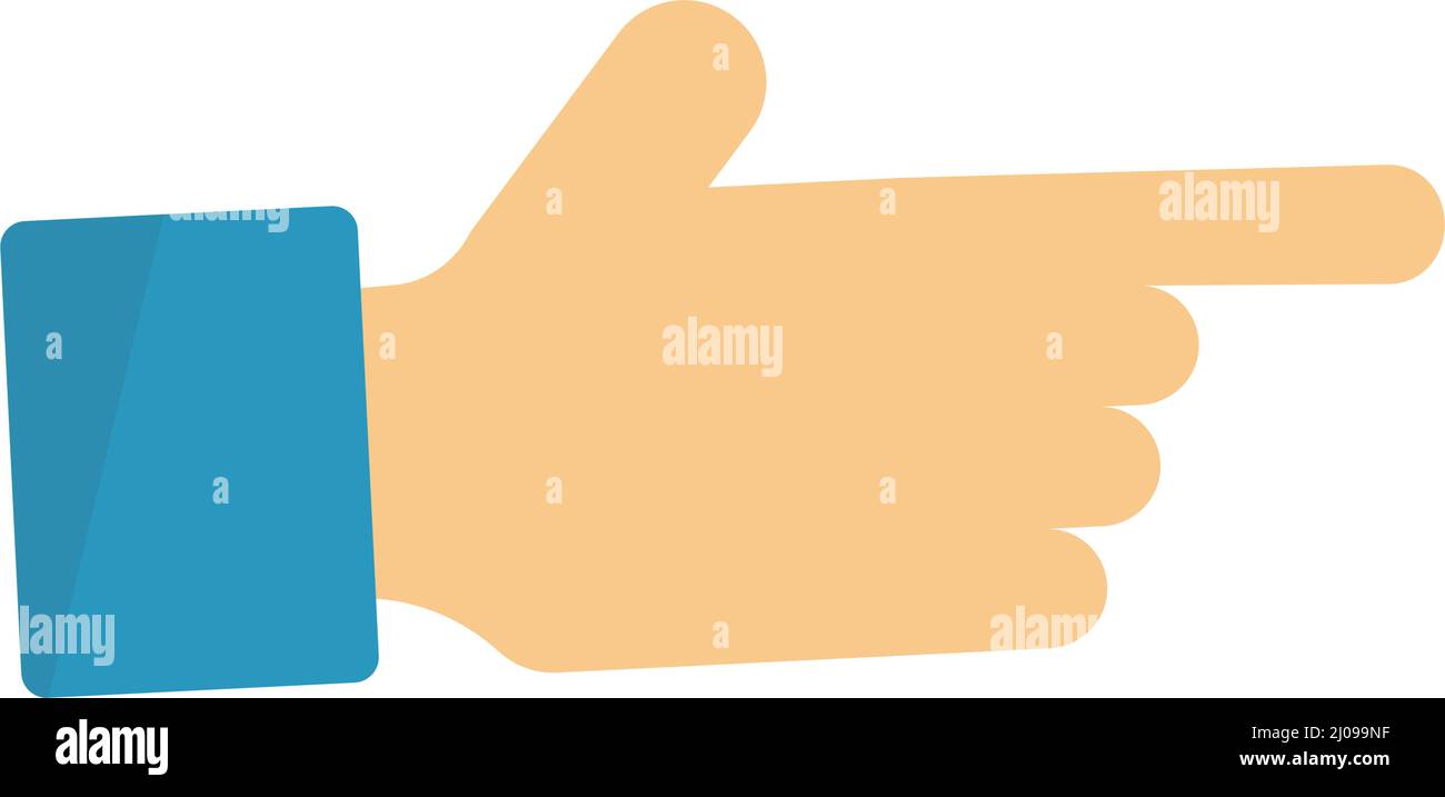 Point with your index finger. Pointer. Editable vectors Stock Vector ...