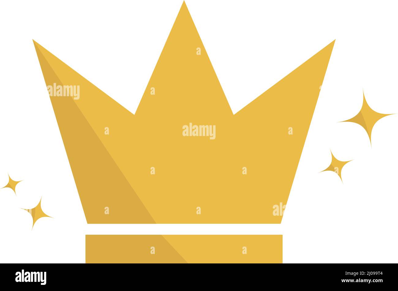 A glittery crown icon. Wins and rankings. Editable vectors Stock Vector ...