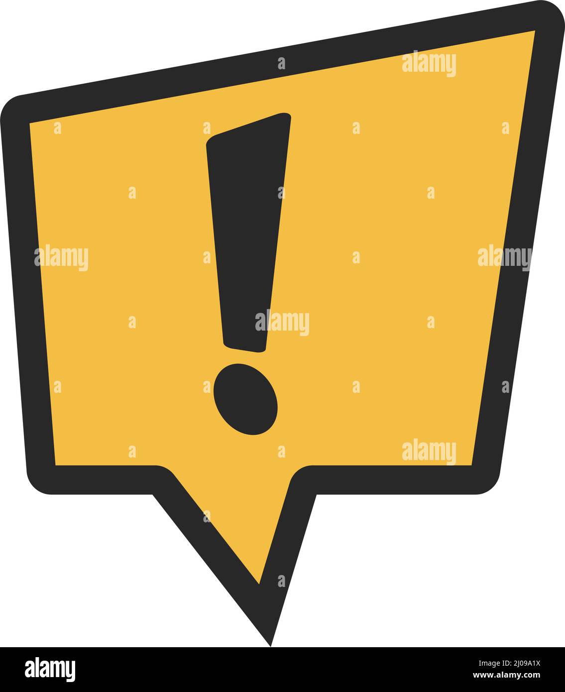 Attention and warning balloons. Exclamation callouts. Editable vectors ...