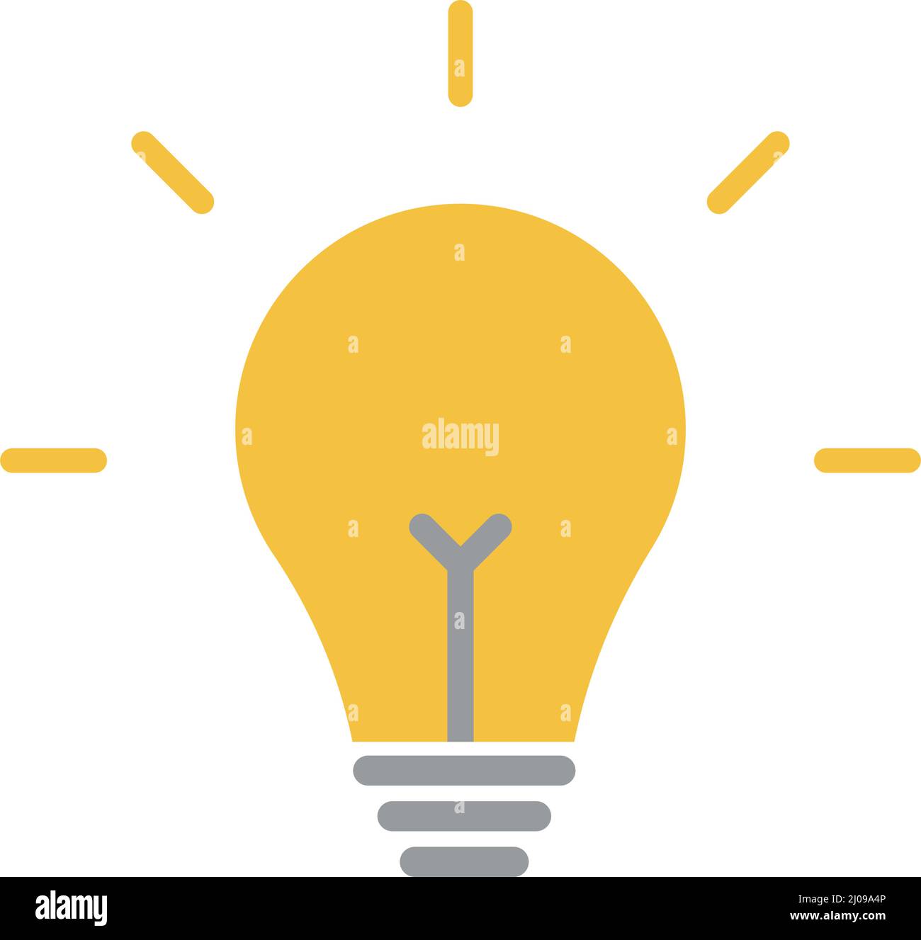 Light bulb vector icon. Creative thinking, ideas. Editable vector Stock ...