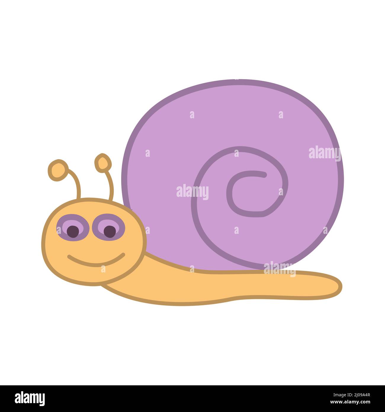 clip art of snail with cartoon design,vector illustration Stock Vector ...