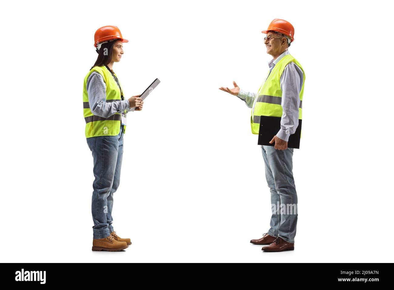 Engineer talking hi-res stock photography and images - Alamy