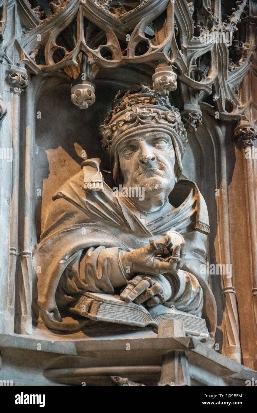 The Pilgram pulpit made from Breitenbrunn sand-lime brick between 1510 ...