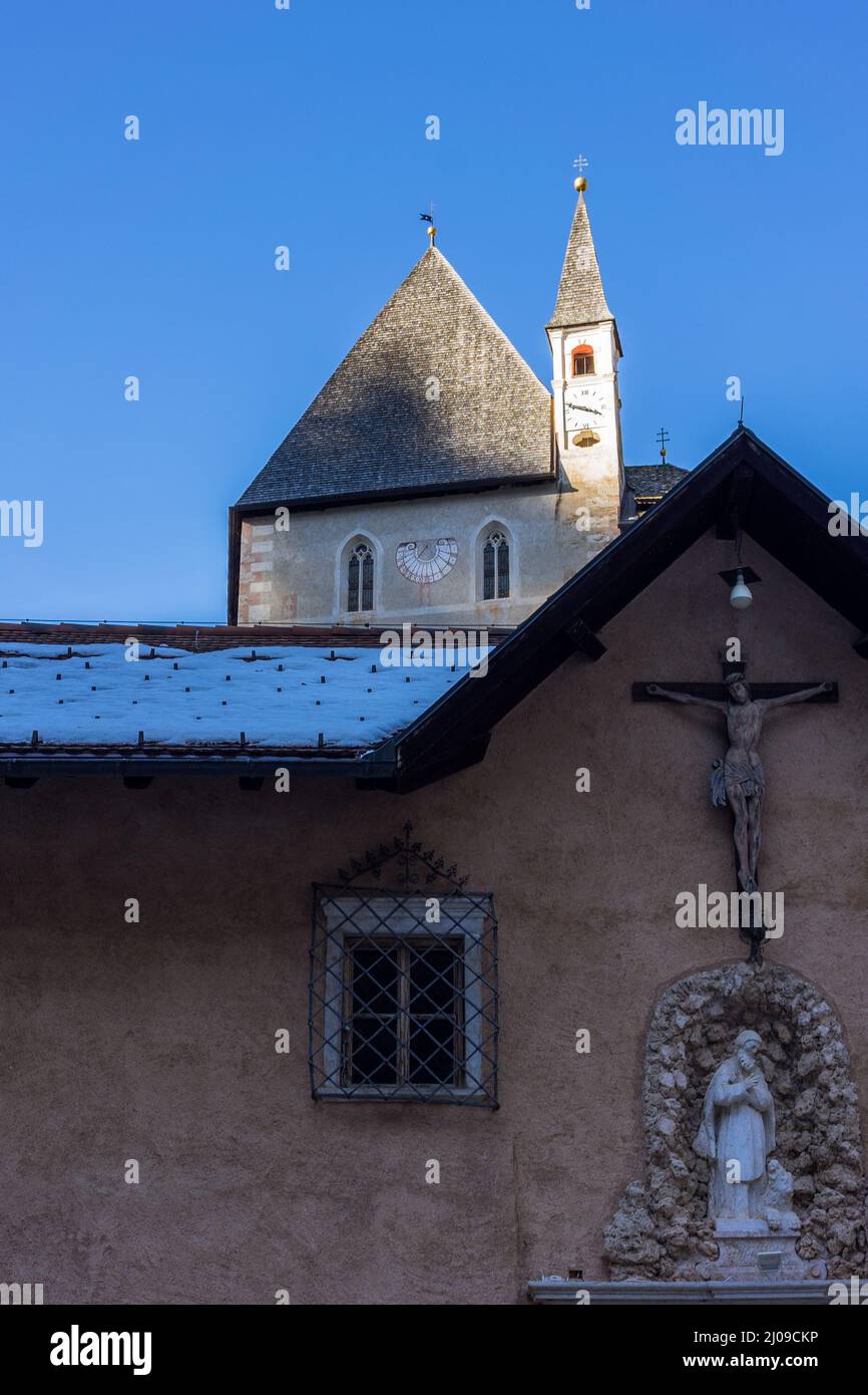 Sanctuary of San Romedio against a blue sky Stock Photo - Alamy