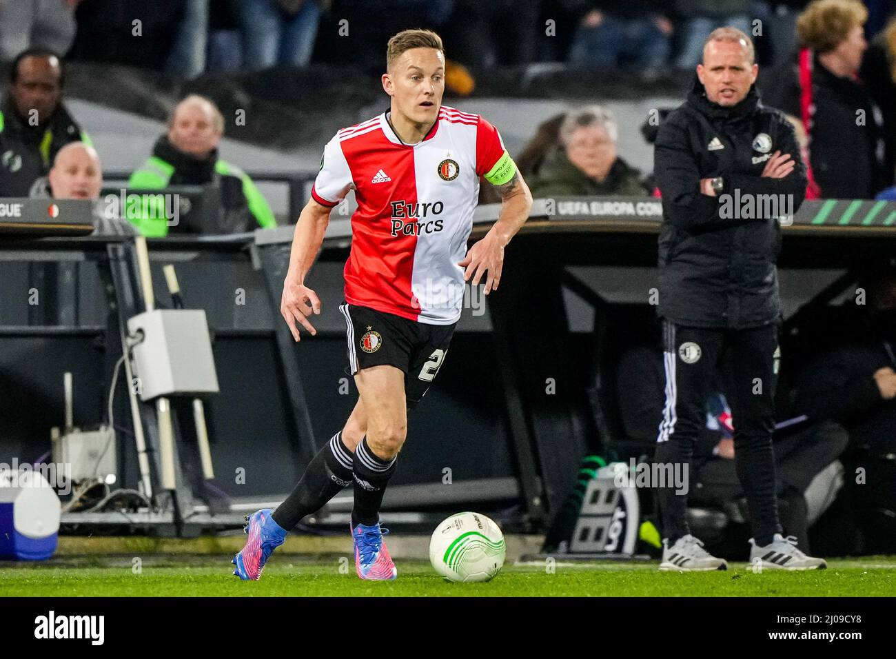 Rotterdam, Netherlands. 17th Mar, 2022. Rotterdam - Jens Toornstra of Feyenoord during the match ...