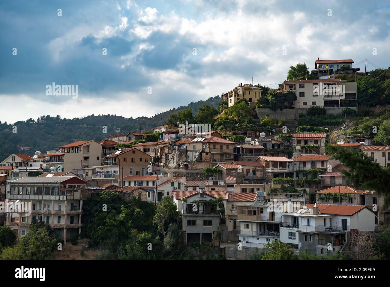 Agros mountain village hi-res stock photography and images - Alamy