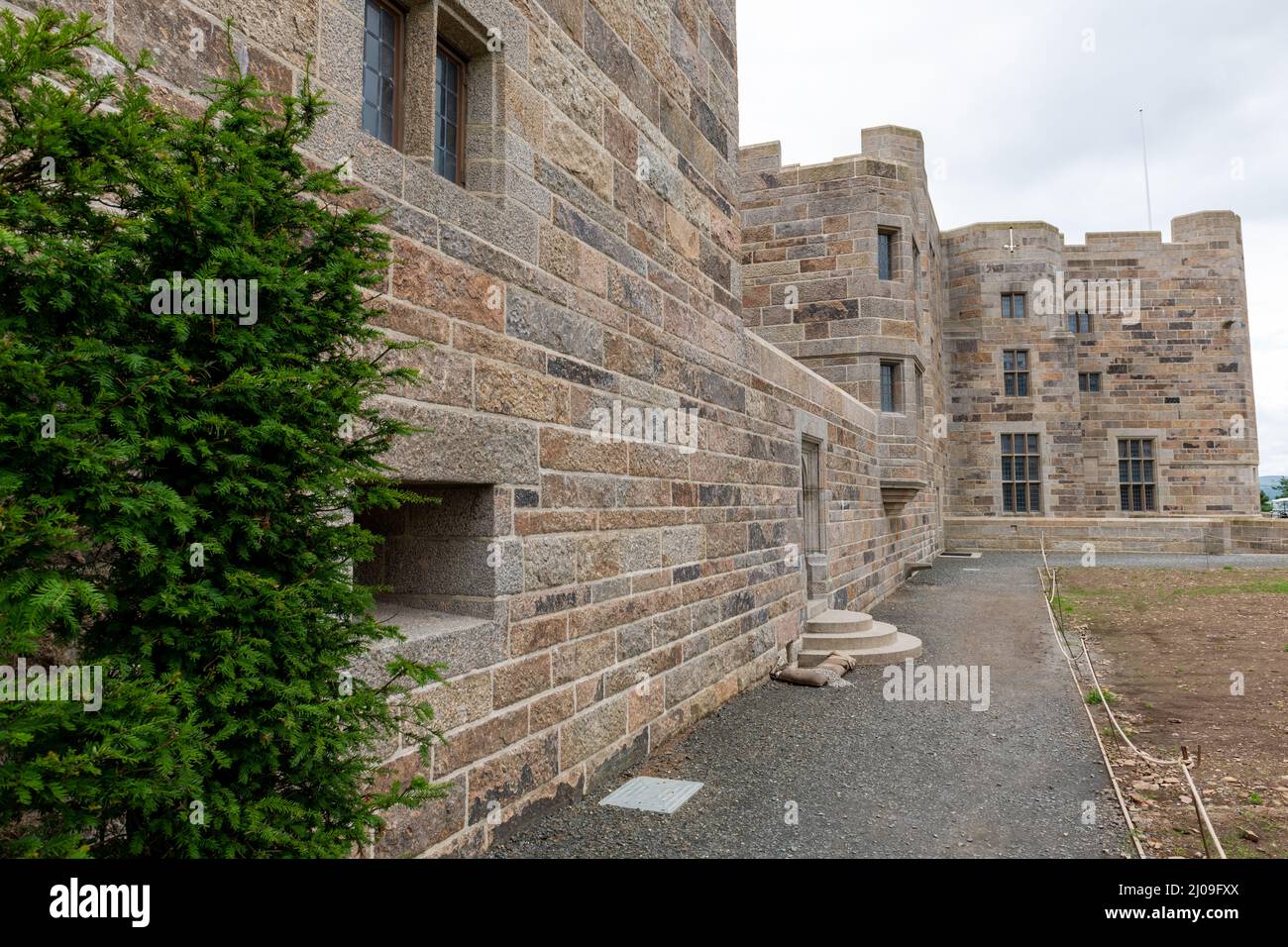 Drewsteignton.Devon.United Kingdom.July 31st 2021.View of castle Drogo ...