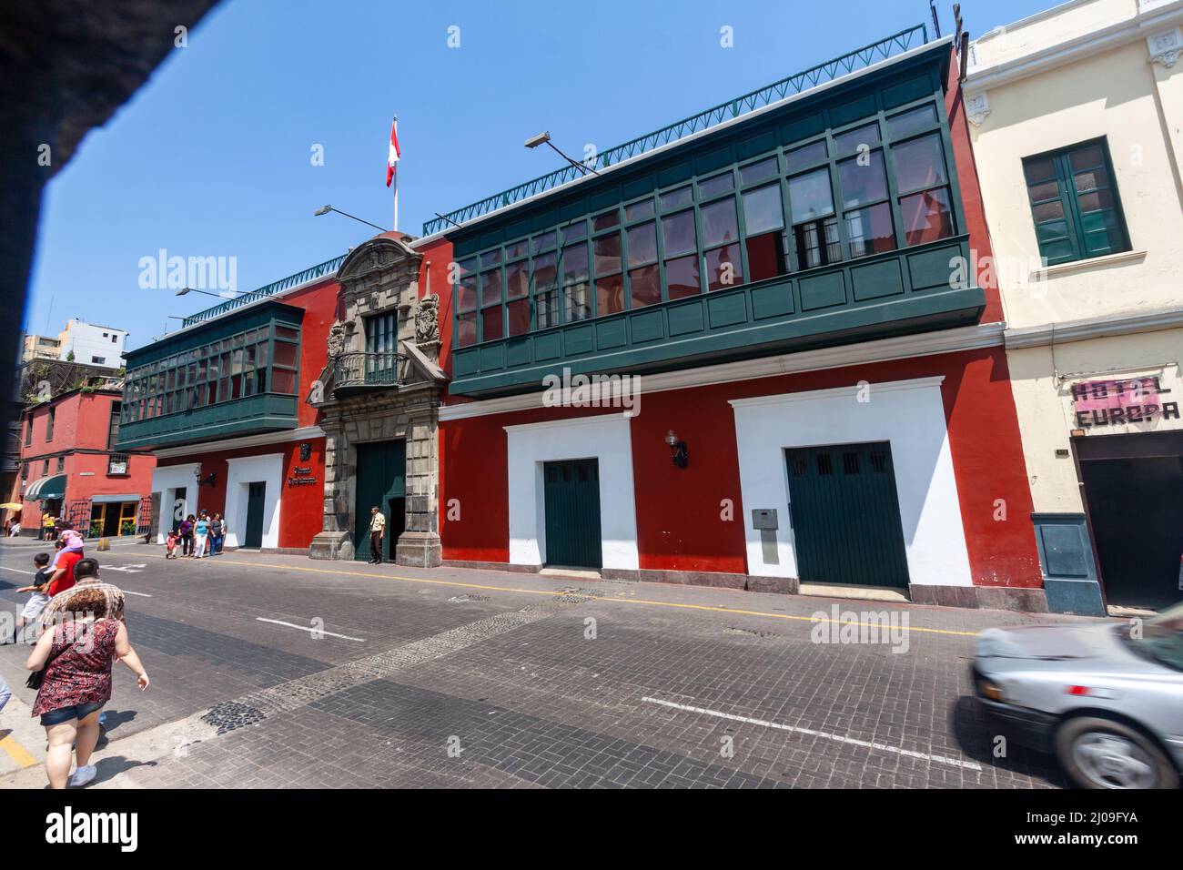 Old historic buildings in downtown Lima, Peru Stock Photo - Alamy
