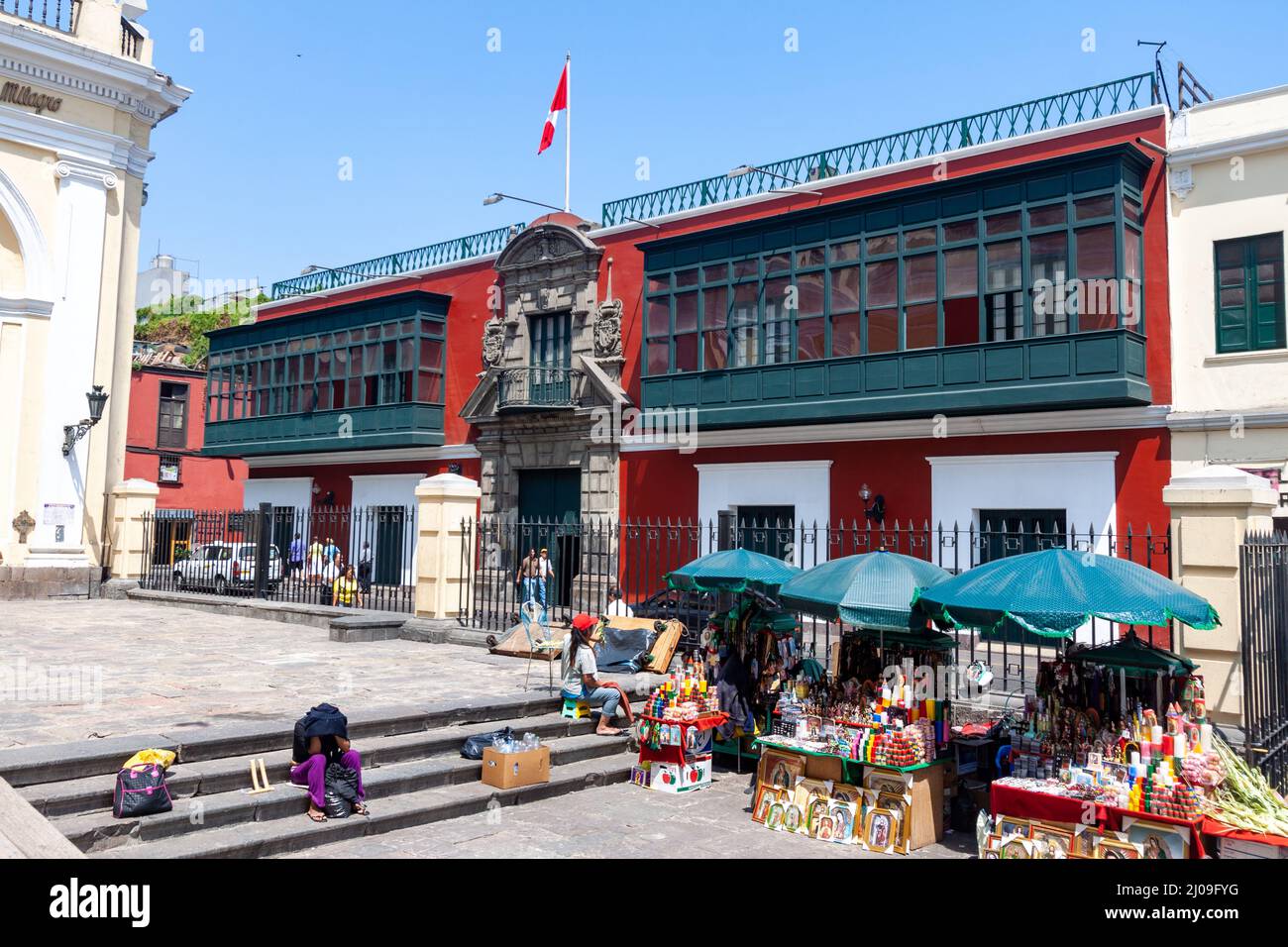 Old historic buildings in downtown Lima, Peru Stock Photo - Alamy