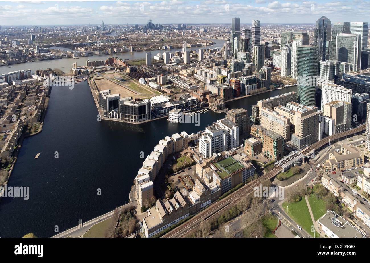 Millwall Inner and Outer Dock, Isle of dogs, London Stock Photo - Alamy