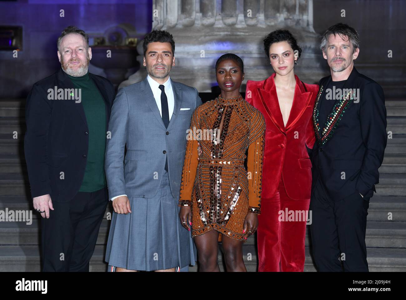 March 17th, 2022. London, UK David Ganly, Oscar Isaac, Ann Akinjirin ...