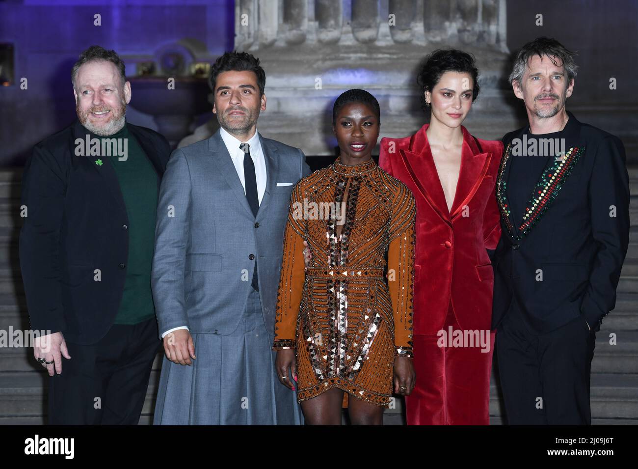 March 17th, 2022. London, UK David Ganly, Oscar Isaac, Ann Akinjirin ...