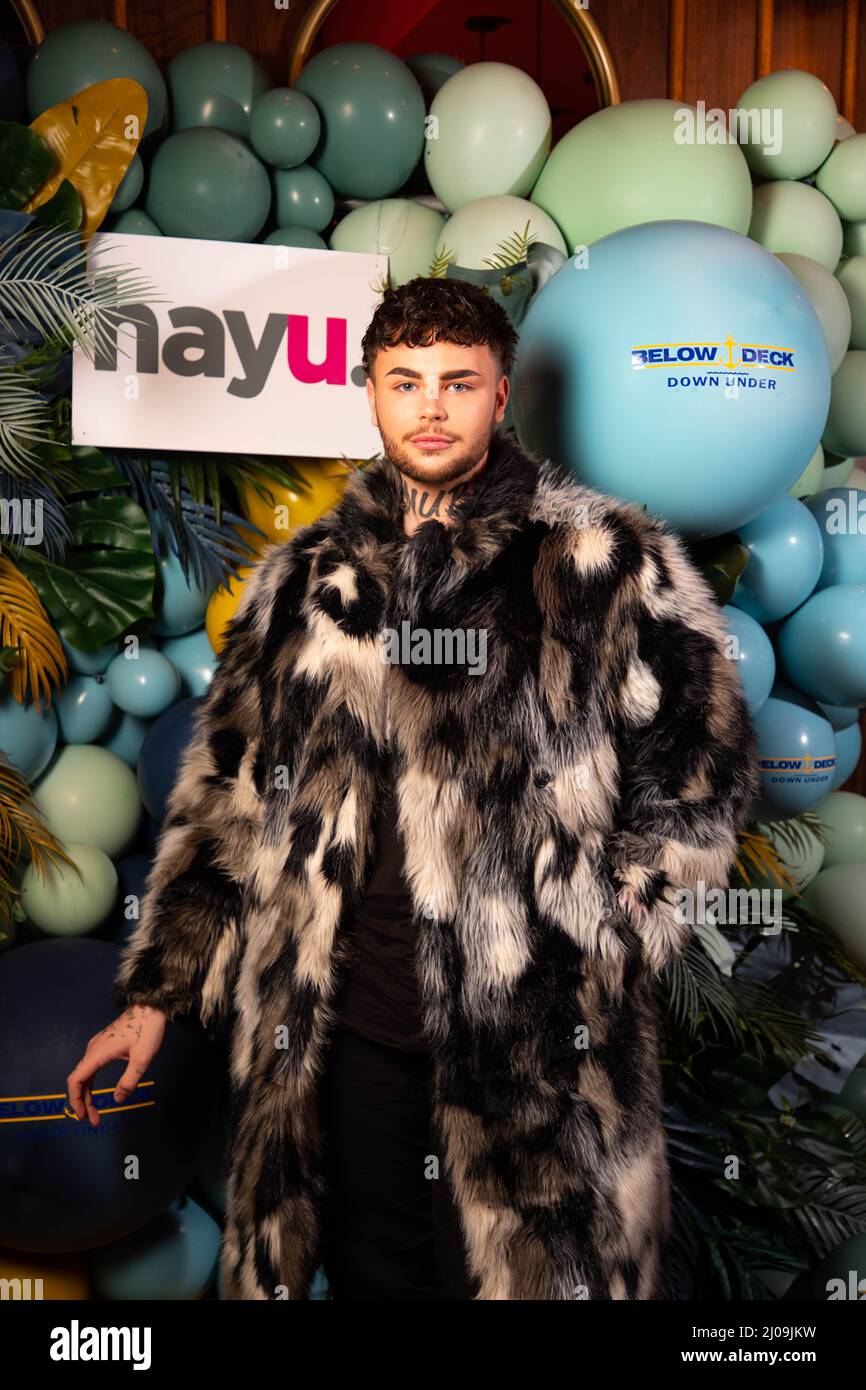 EDITORIAL USE ONLY Drag queen Anubis arrives at the hayu exclusive ...