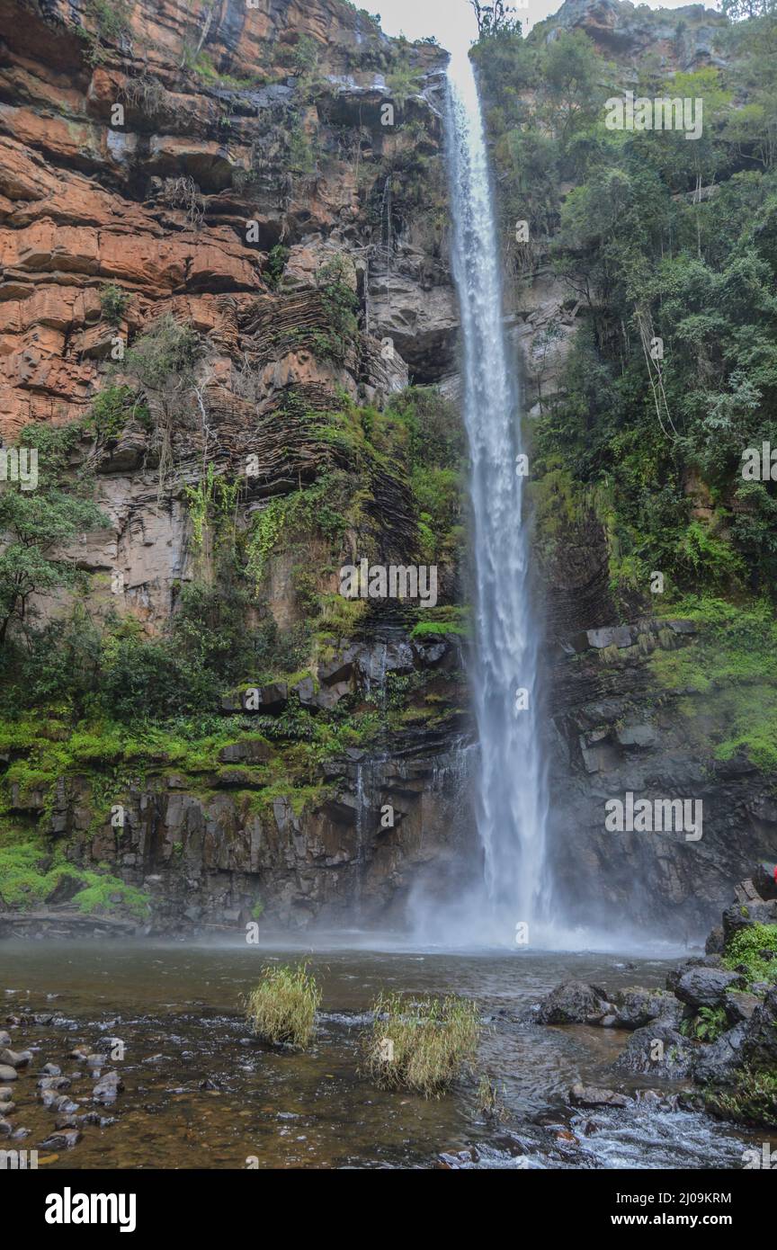 Beautiful secluded and majestic Lonecreek or Lone creek falls ...