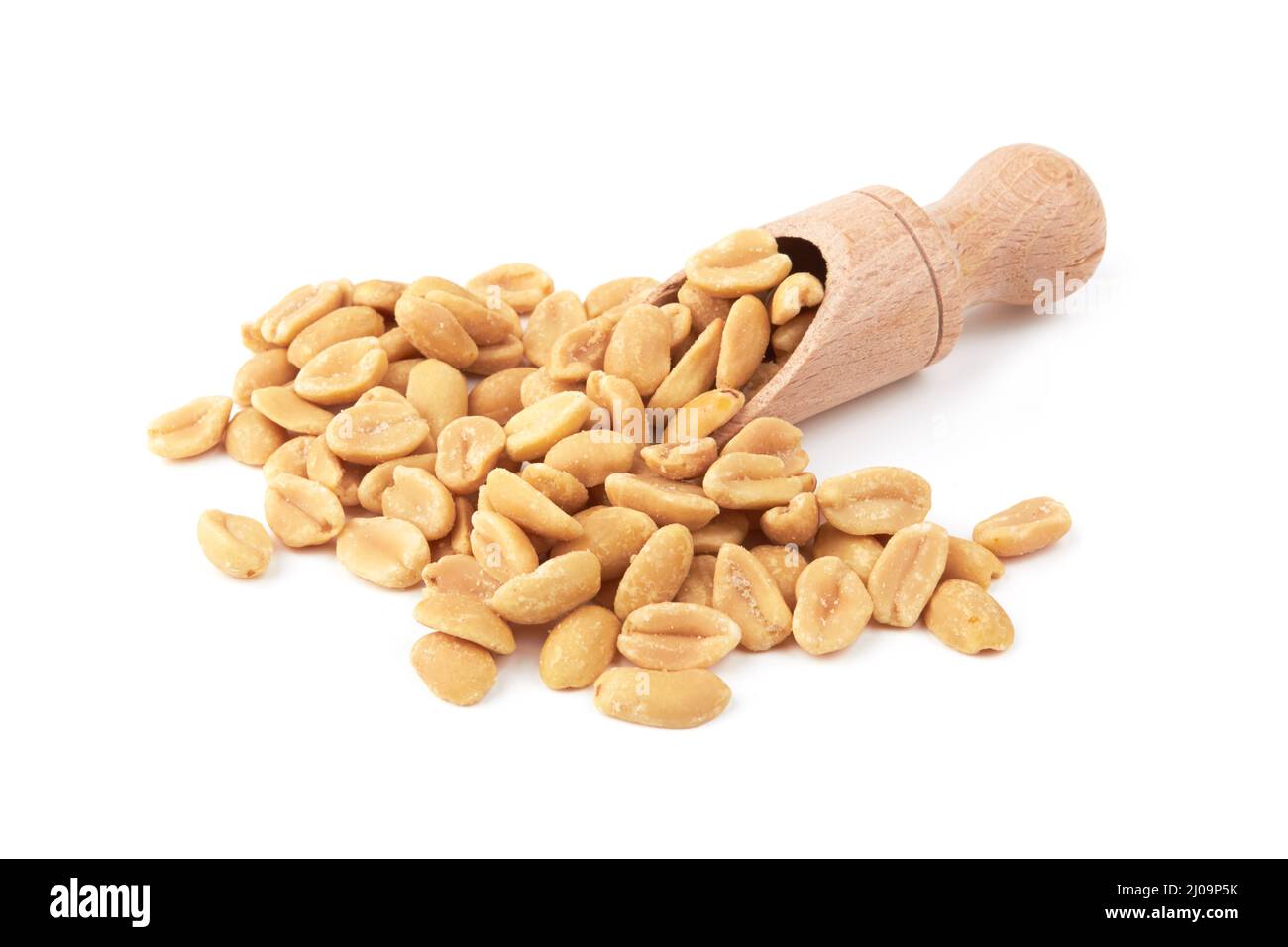Salted peanuts isolated on a white background Stock Photo - Alamy