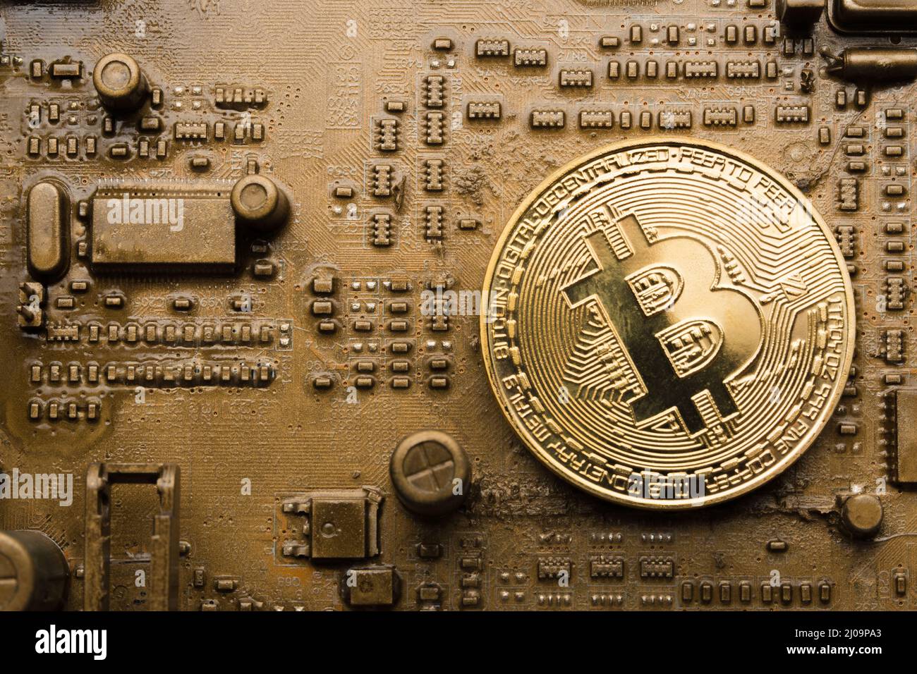 Golden motherboard hi-res stock photography and images - Alamy