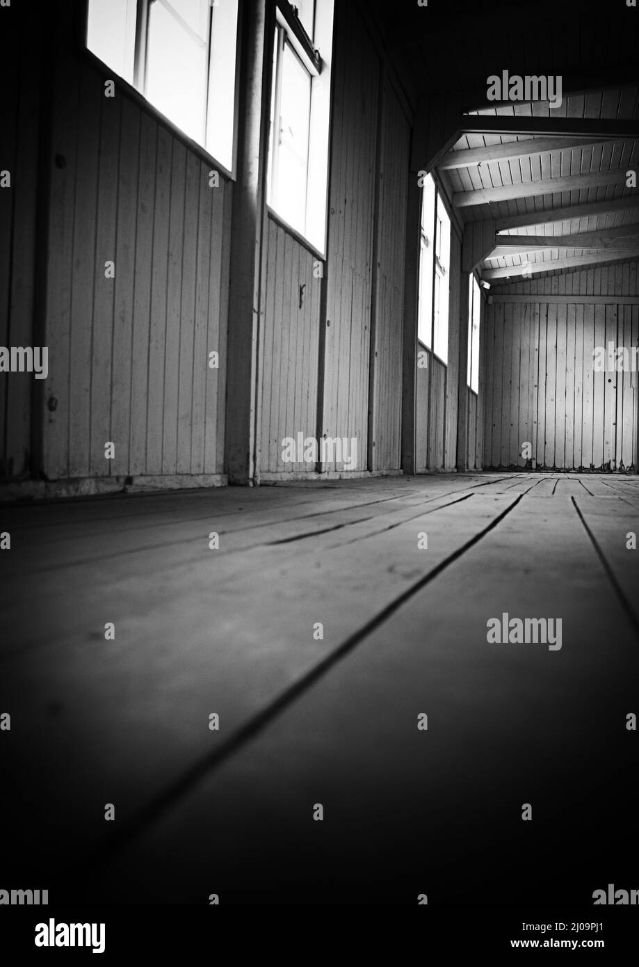 Old wooden barrack with history Berlin Stock Photo - Alamy