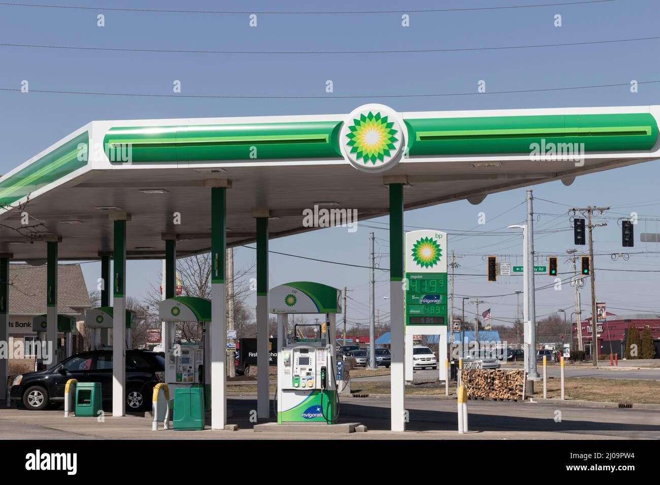 Brownsburg - Circa March 2022: BP Retail Gas Station. BP and British ...