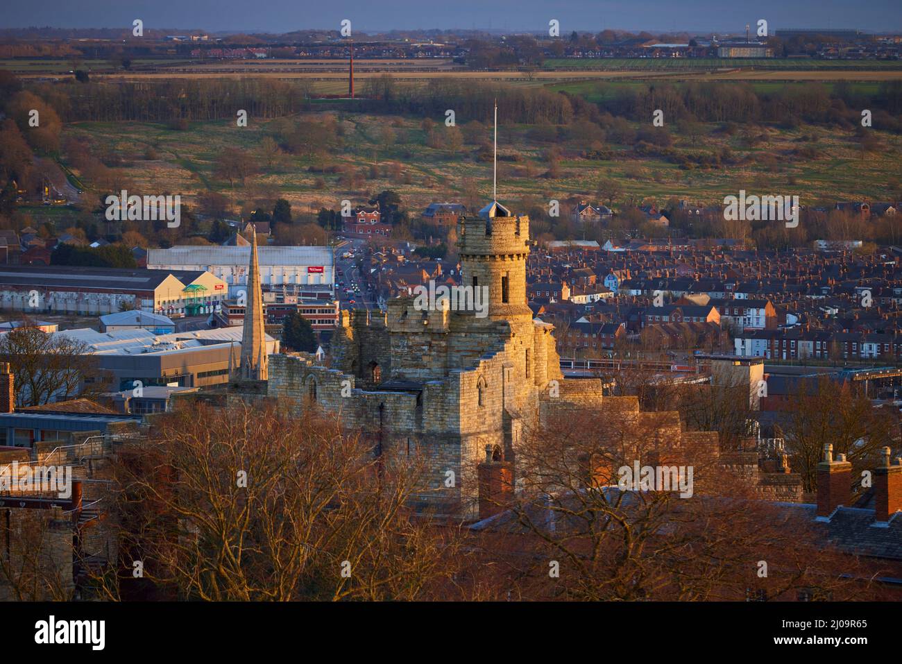 Lincoln Castle Observatory Tower with The International Bomber Command ...