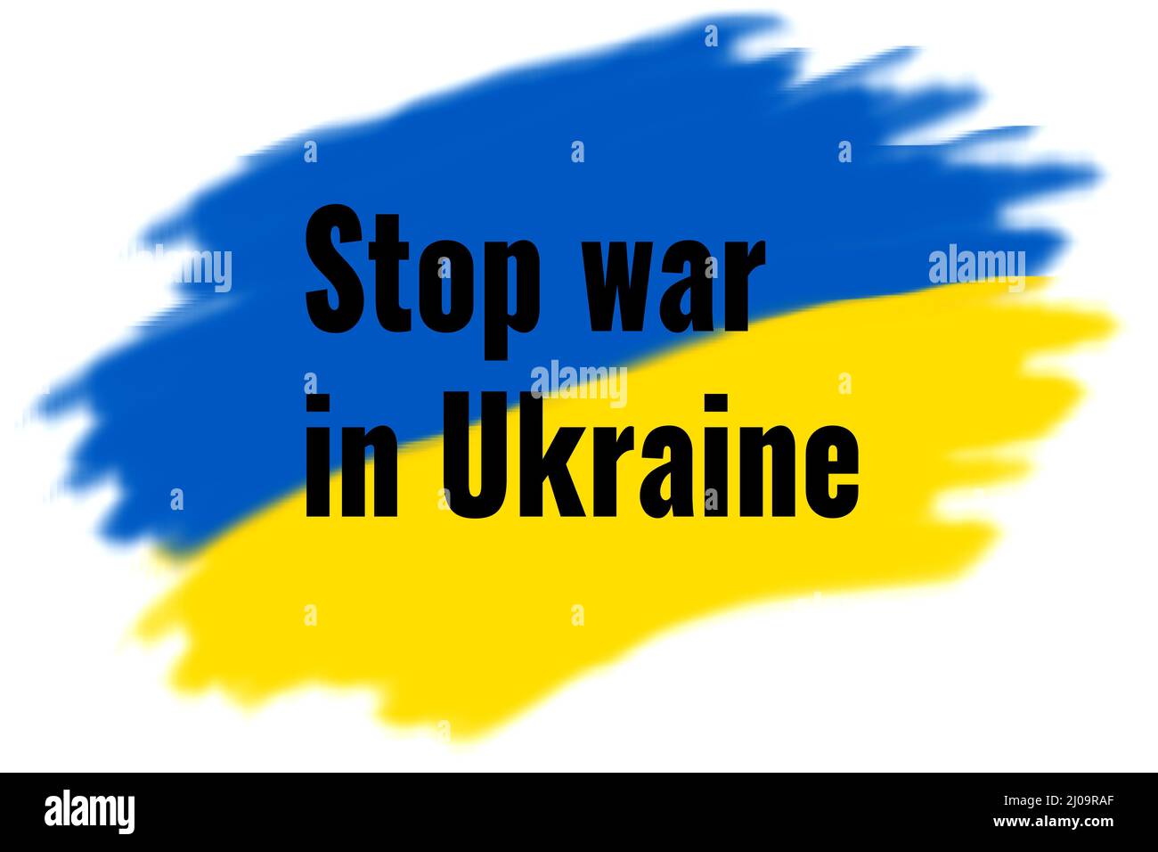 Stop war in Ukraine. Peaceful poster in support of Ukraine Stock Photo ...