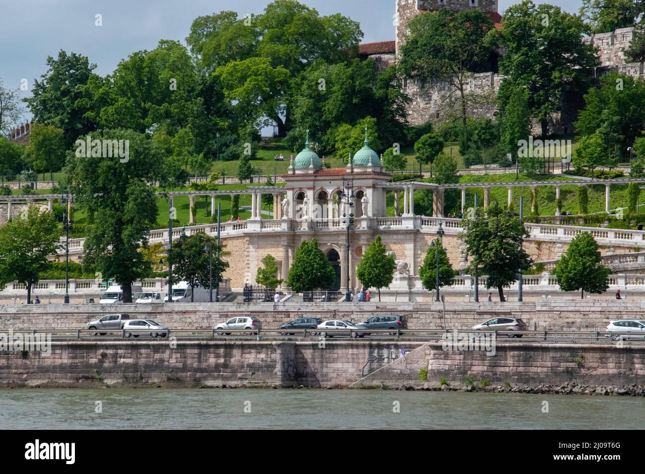 Castle Garden Bazaar, Budapest, Hungary, May 17, 2019. Renovated 19th ...