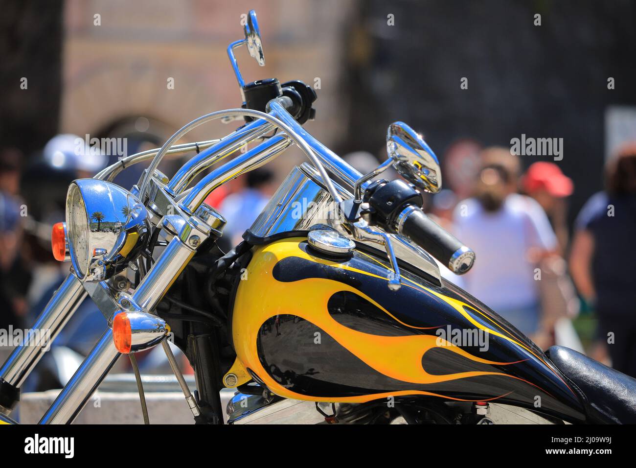 Chopper motorcycle detail hi-res stock photography and images - Alamy