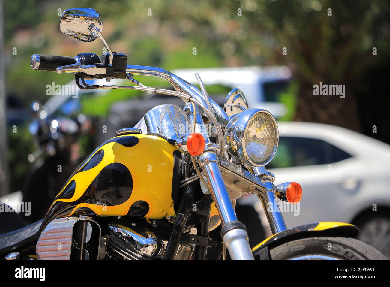 Chopper motorcycle detail hi-res stock photography and images - Alamy