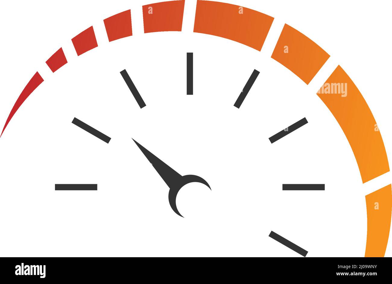 Speedometer icon. Gauge and rpm meter logo. Vector illustration Stock ...