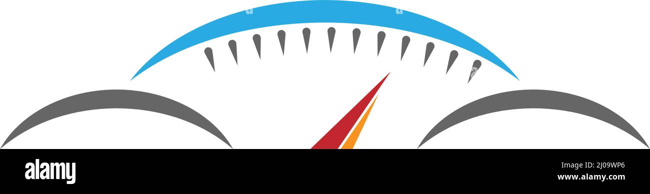 Speedometer icon. Gauge and rpm meter logo. Vector illustration Stock ...