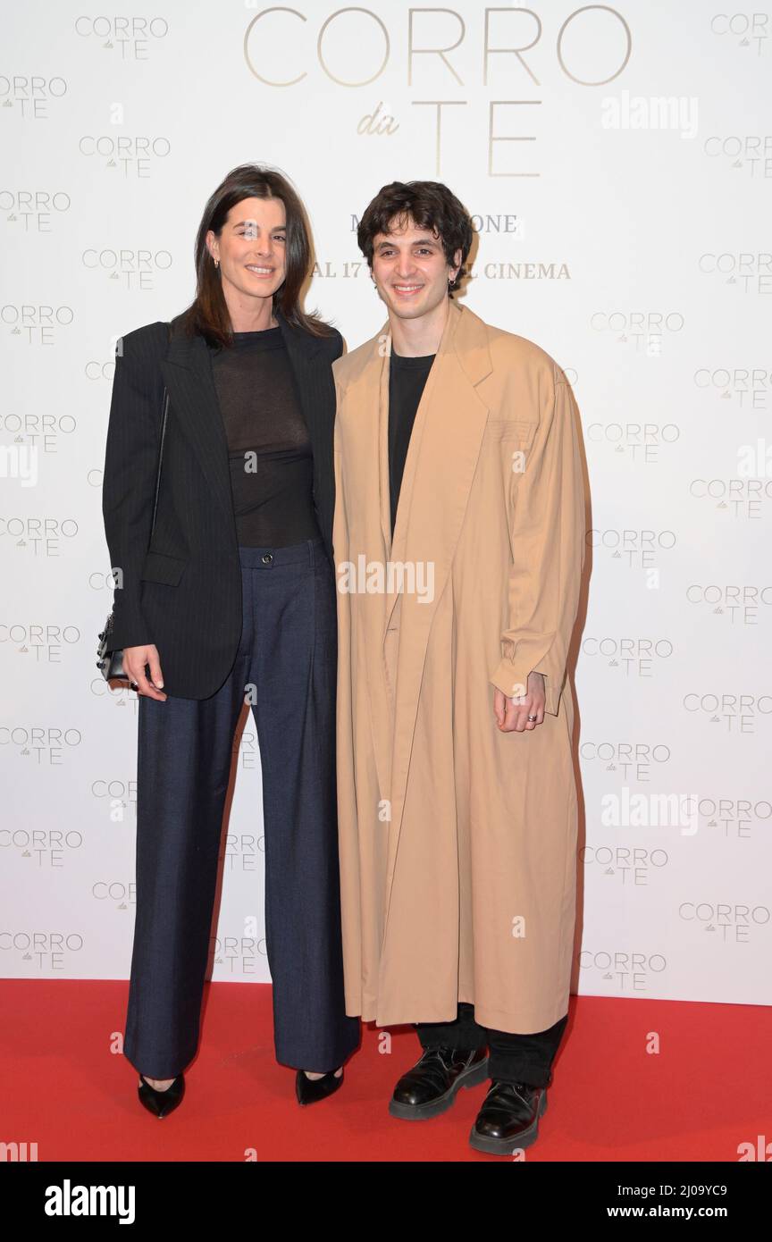 Giacomo ferrara and Giulia Brighi attend the red carpet of the premiere ...
