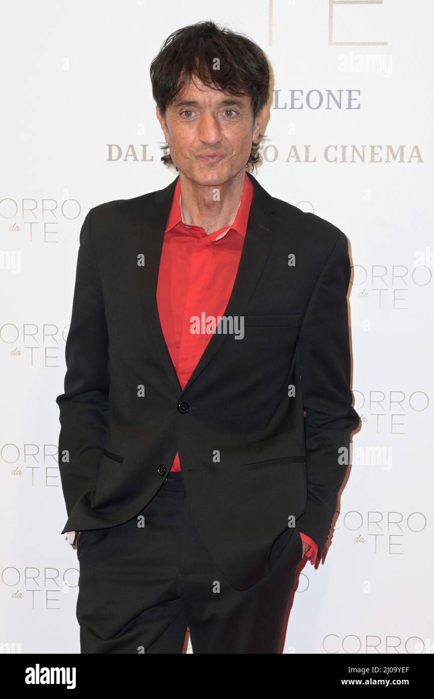 Giulio Base attends the red carpet of the premiere of the movie Corro ...