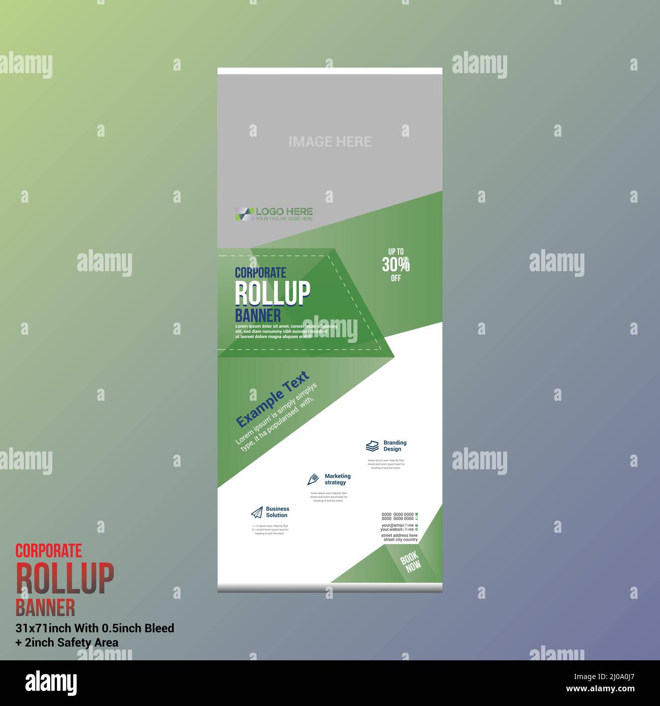 vector roll up banner design Stock Vector Image & Art - Alamy