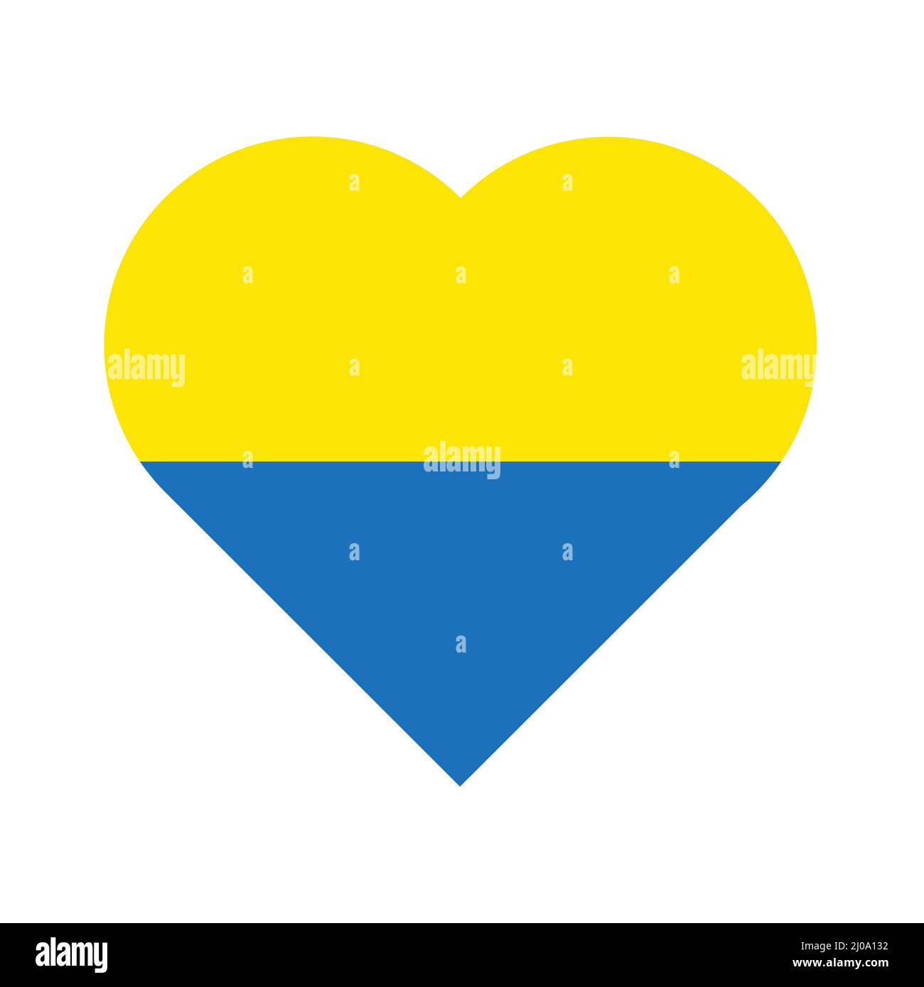 Ukraine Flag design in heart shape element. vector illustration. eps 10 ...