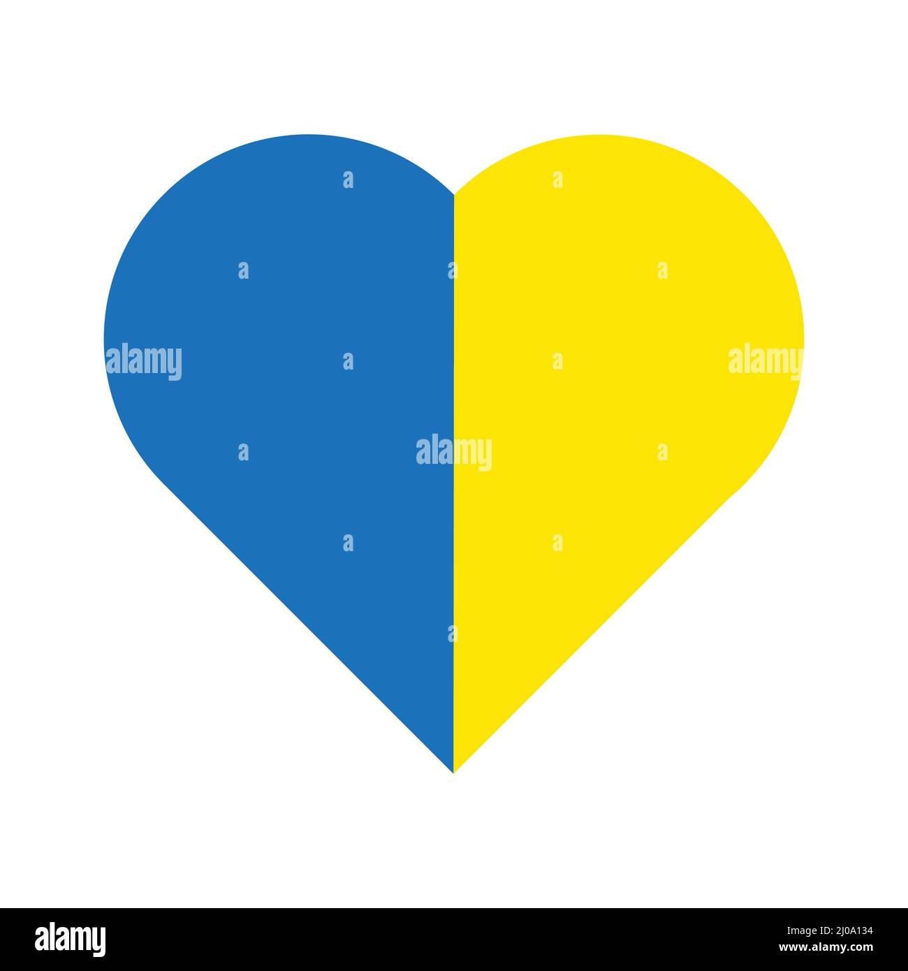 Ukraine Flag design in heart shape element. vector illustration. eps 10 ...