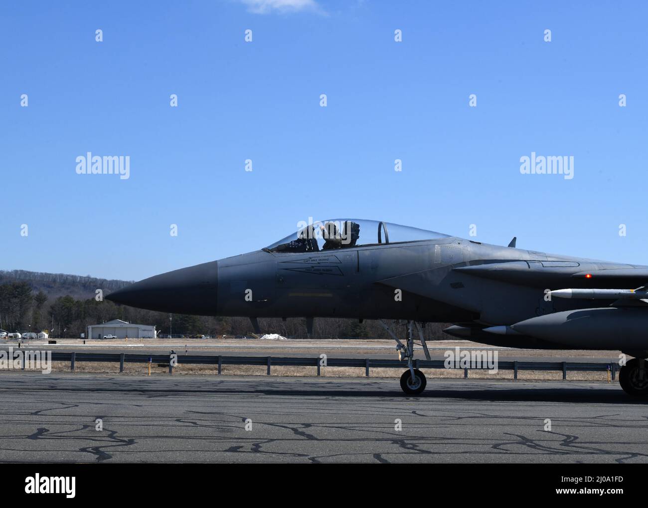 U.S. Air Force F-15Cs from the Massachusetts Air National Guard's 104th ...