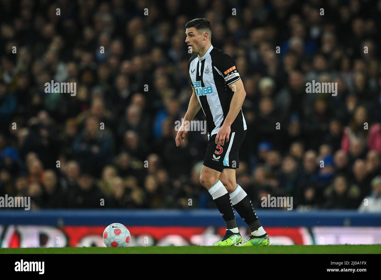 Liverpool, UK. 17th Mar, 2022. Fabian Schär #5 of Newcastle United in ...
